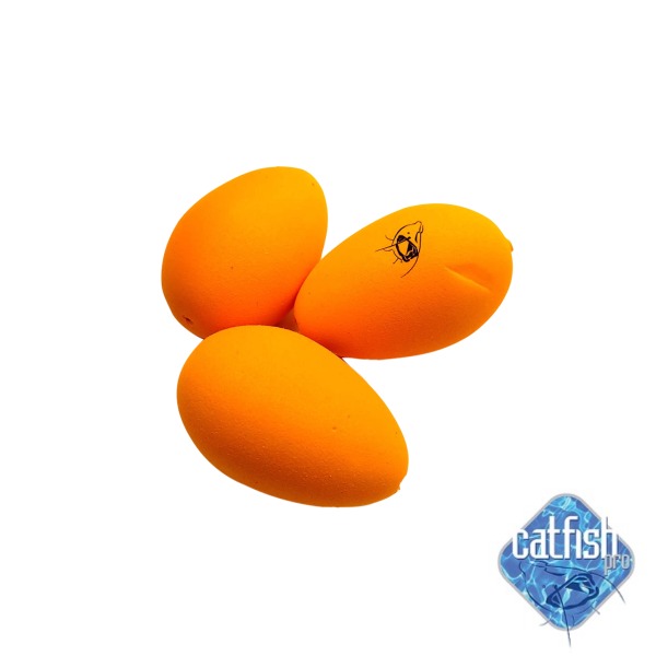 Catfish Pro Orange Egg Poppers 6.5cm - Poingdestres